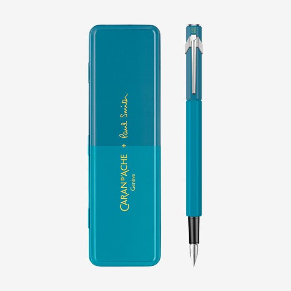 841 PAUL SMITH 4 Fountain Pen Cyan Blue/Steel Blue – Special Edition ...
